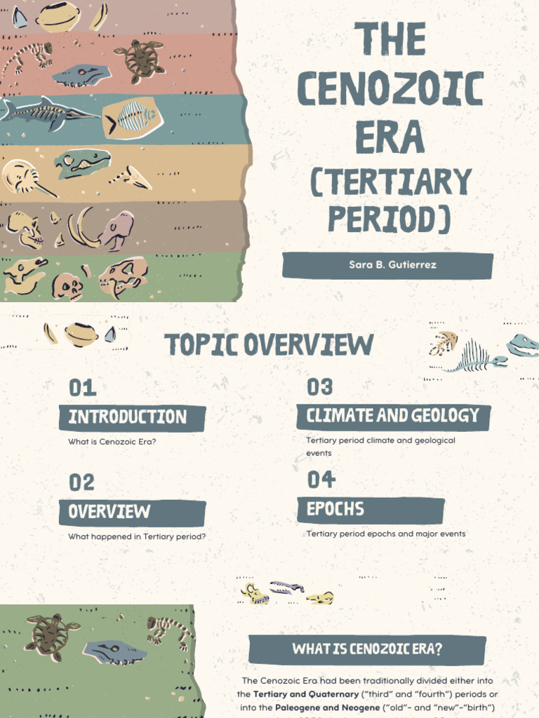 Cenozoic Era: Tertiary Period Overview | PDF | Pliocene | Earth Sciences
