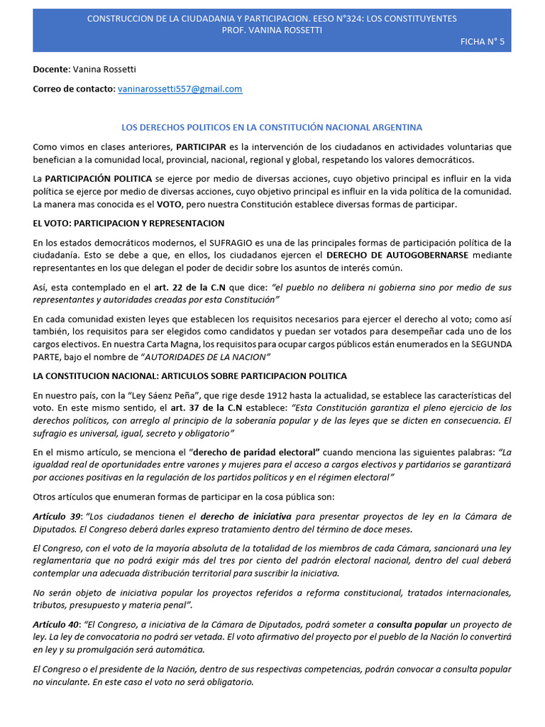 Ficha N°5 (4F) | PDF | Gobernancia | Responsabilidad