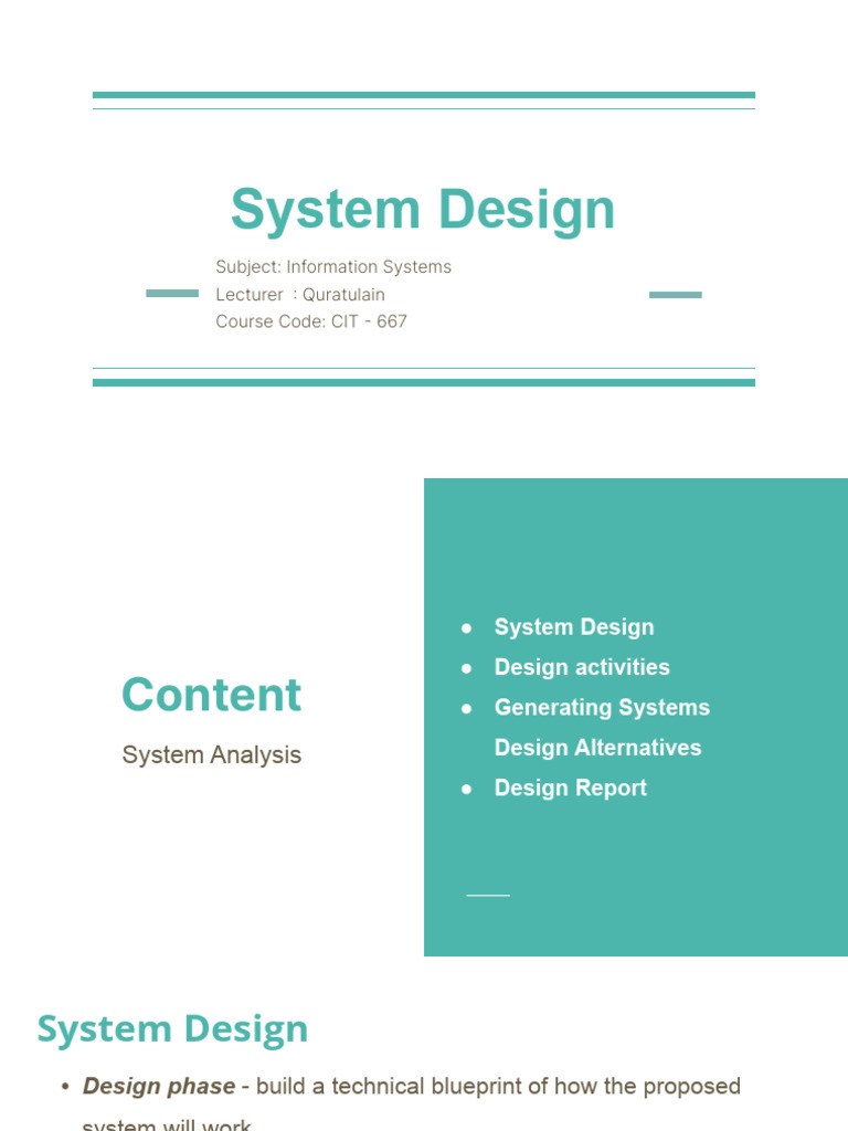 lec 10- SystemDesign | Download Free PDF | System | Interface (Computing)