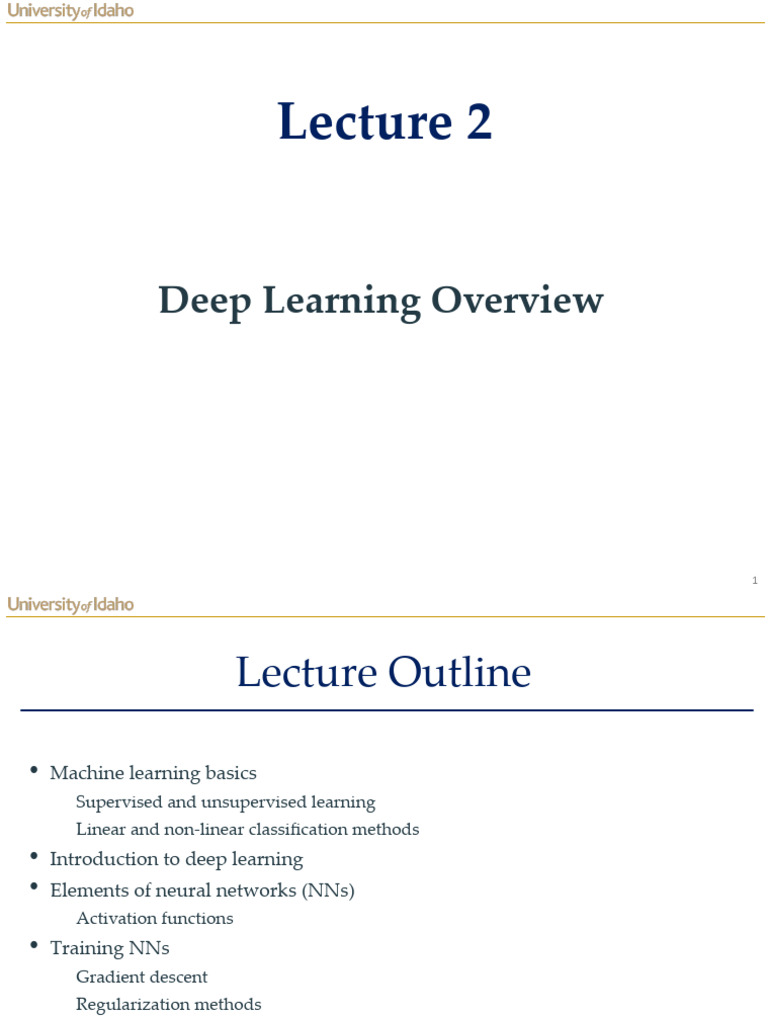 Lecture 2 Deep Learning Overview | PDF | Machine Learning | Support Vector Machine