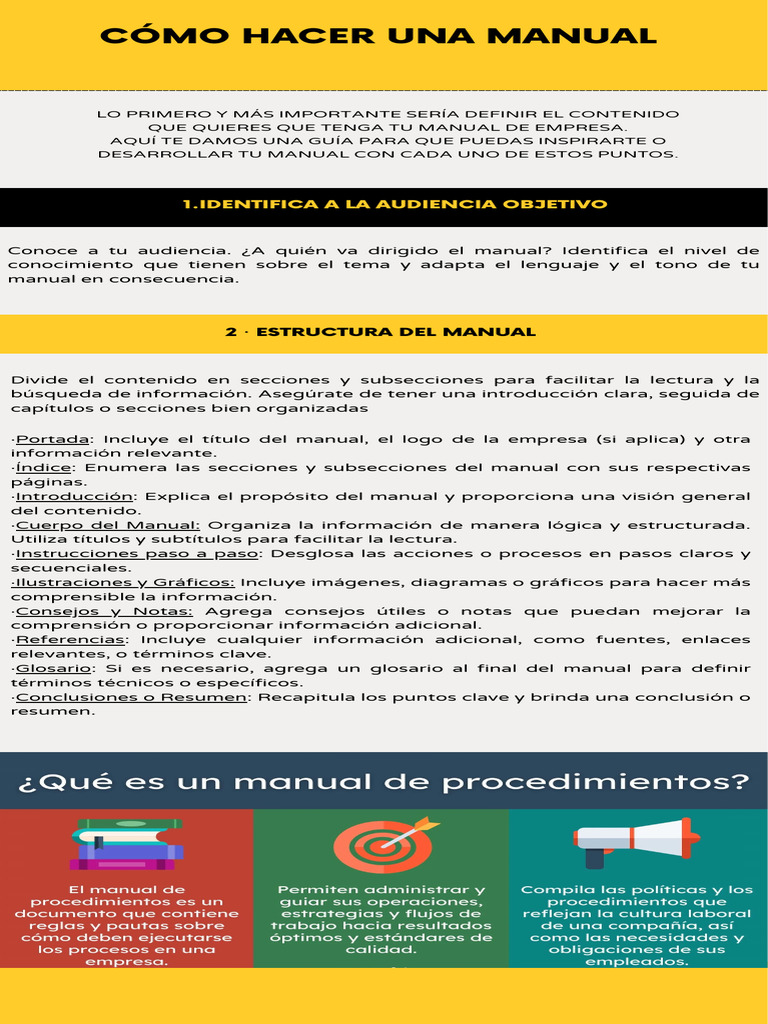 Cómo Hacer Un Manual Sencillo | PDF | Business | Información