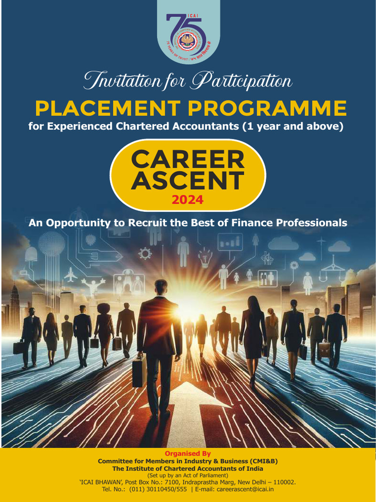 Career Ascent Brochure Placement Programme 2024-12 pages brochure | PDF | Accountant | Accounting