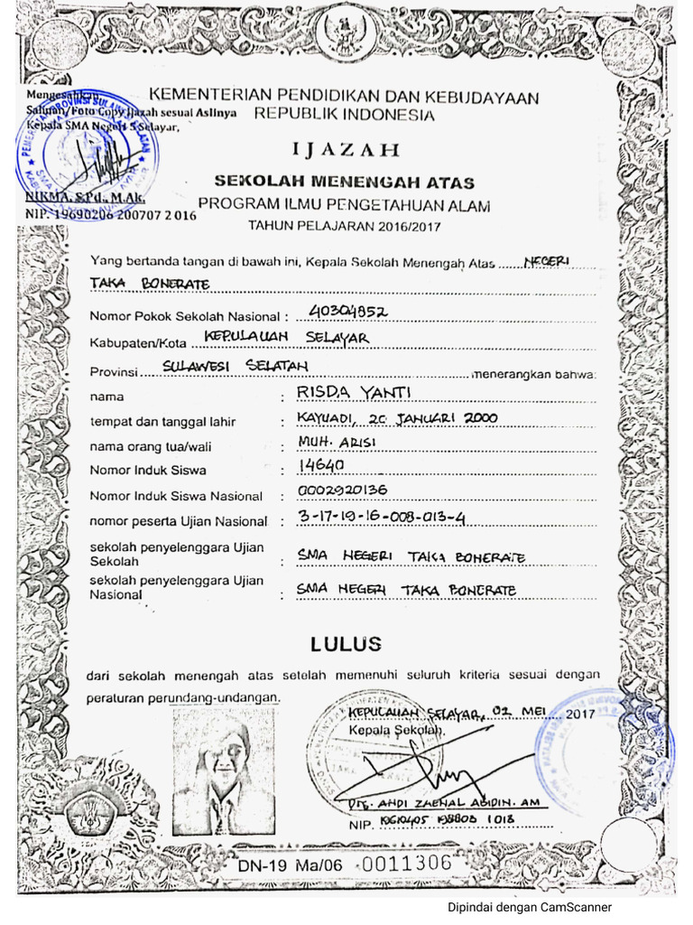 Risda Yanti - Data | PDF