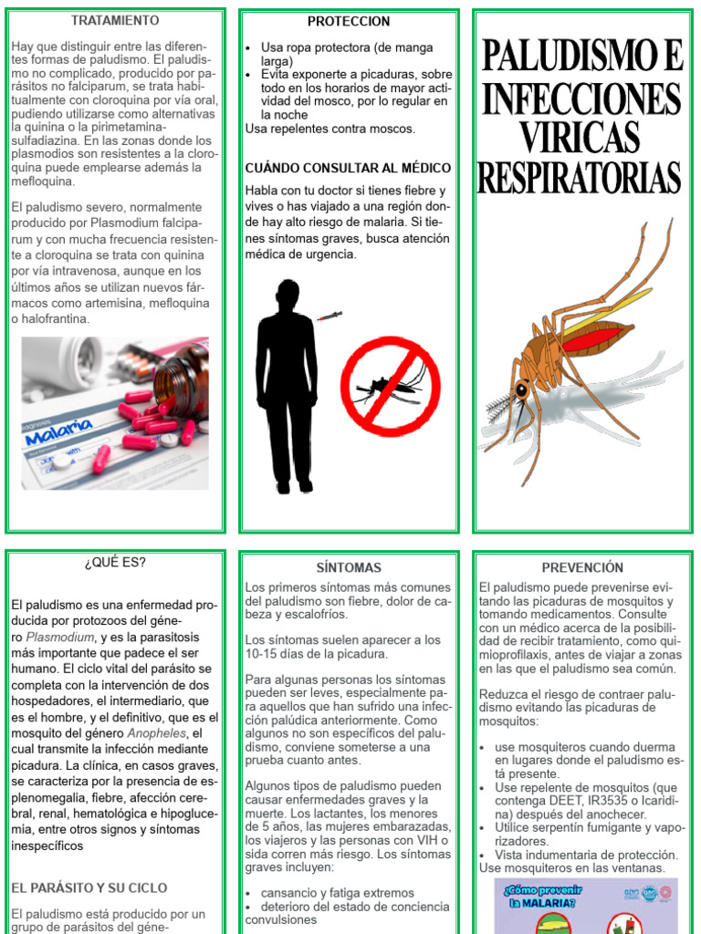 Tratamiento y prevención del paludismo | PDF | Malaria | Epidemiología