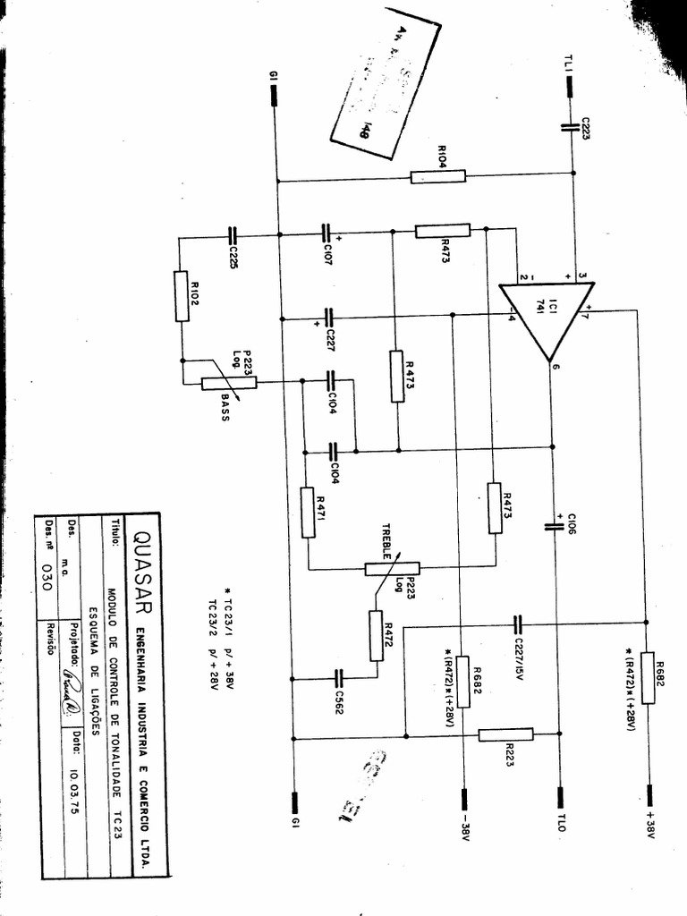 Modulo de Controle de Tonalidade TC 23 | PDF