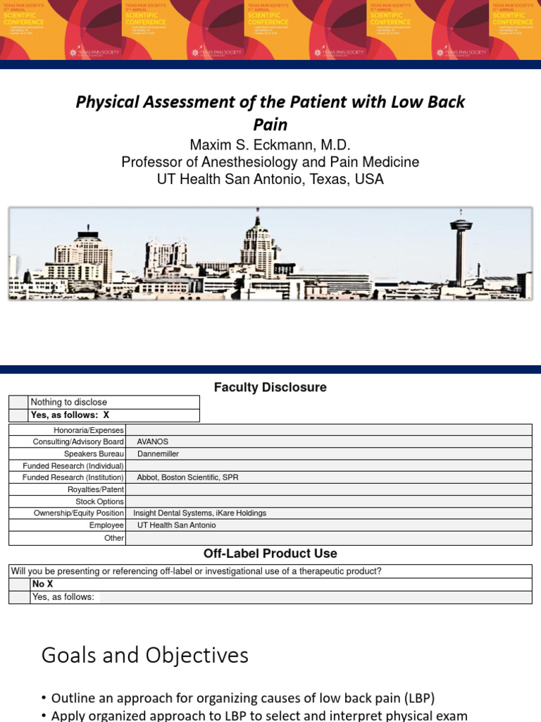 0800Physical Evaluation of the Patient with LBP MSEpptx | Download Free ...