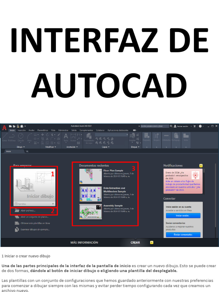 Interfaz de Autocad | PDF | Cad automático | Ventana (informática)