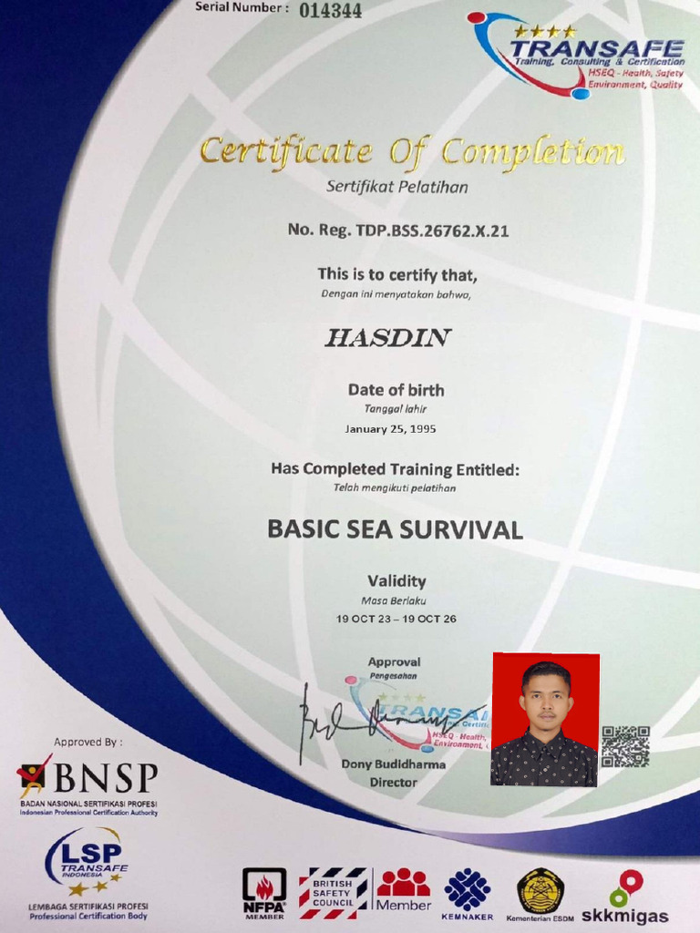 Certificate BSS | PDF