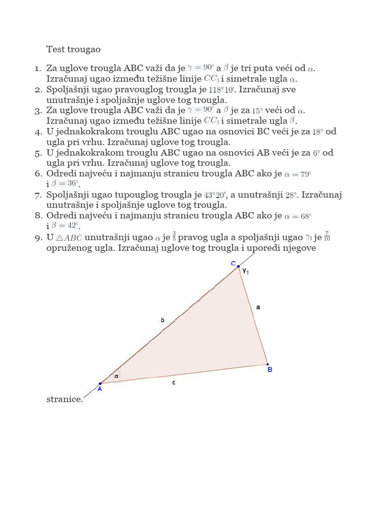 Test Trougao | PDF