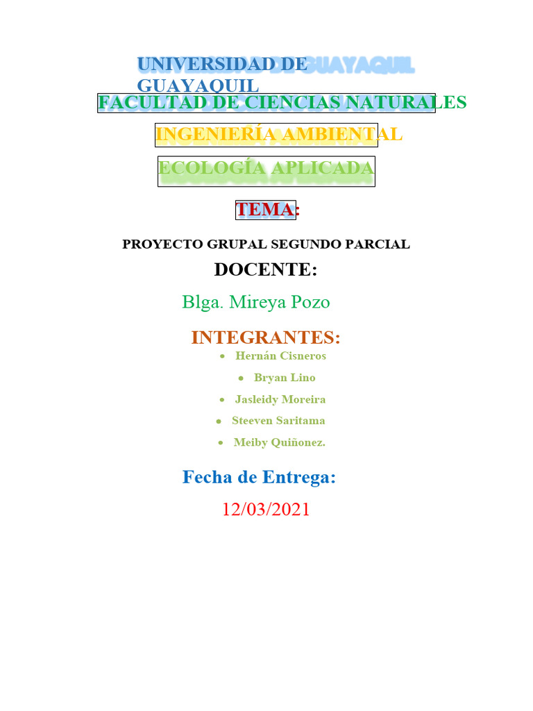 Proyecto 2do parcial | Descargar gratis PDF | Residuos | Gestión de residuos