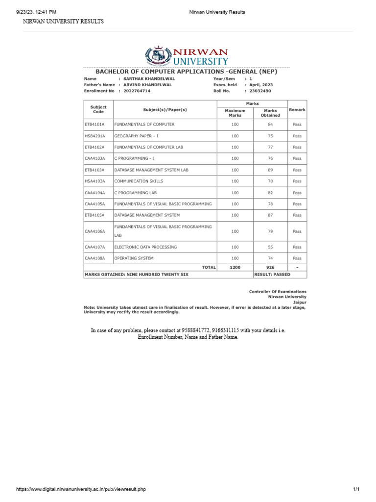 Marksheet | PDF | Computer Programming | Computing Marksheet | PDF | Computer Programming | Computing