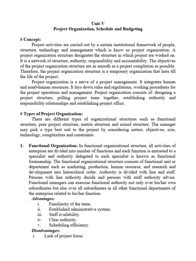 PM - Unit 5 | PDF | Leadership | Organizational Structure