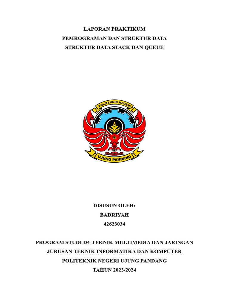 Laporan Praktikum Struktur Data Stack Dan Queue | PDF