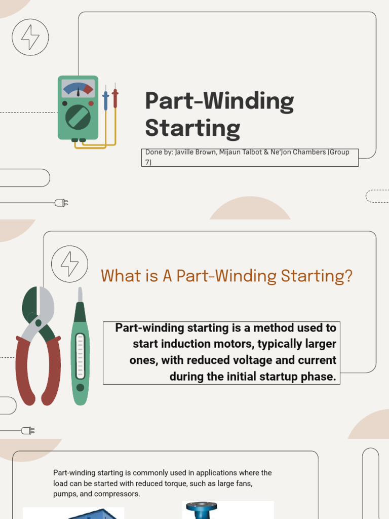 Part-Winding Starting PPT | PDF