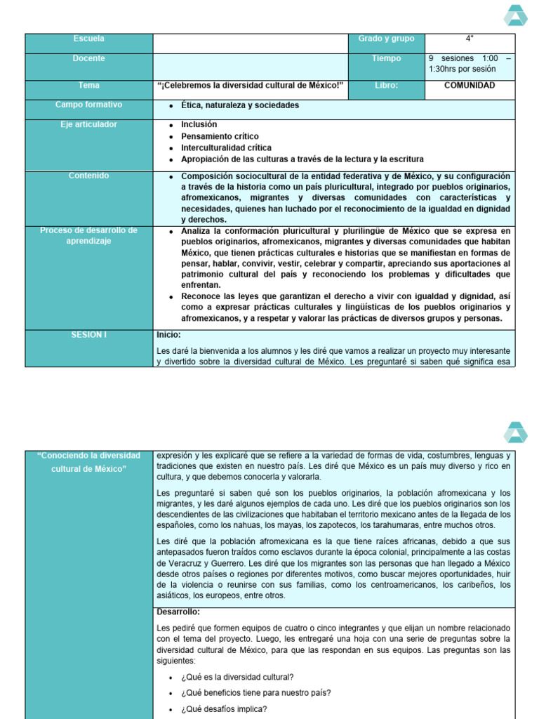 Celebremos La Diversidad Cultural de Mexico | PDF | Infografia | Biodiversidad