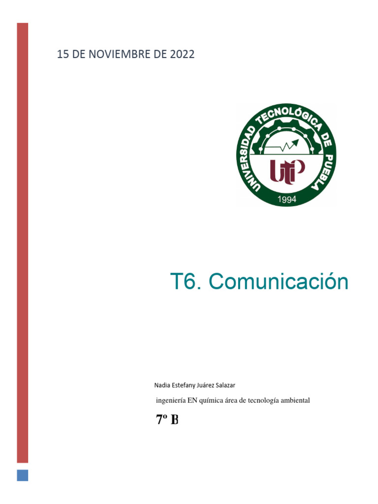 t6 - 7b - Juarez Salazar Nadia Estefany | PDF | Contaminación | Residuos