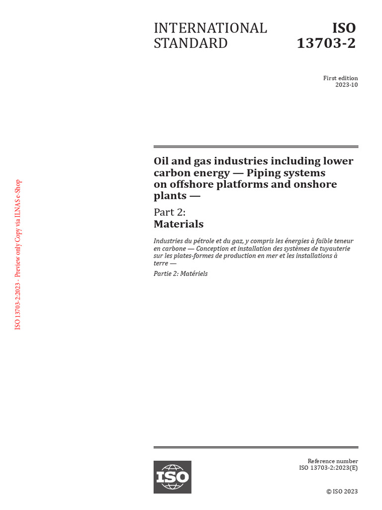 ISO_13703-2;2023(E) | Download Free PDF | International Organization For Standardization | Patent