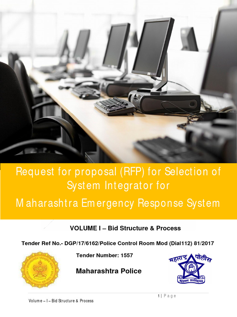 Tender 1557 | PDF | Request For Proposal | Computer Network