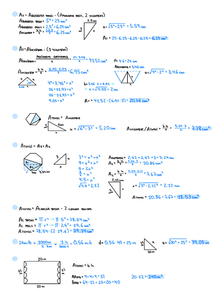 UF7. ÀREES I PERÍMETRES | PDF