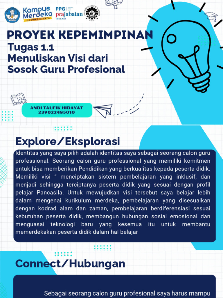 visi dari Sosok Guru Profesional_Andi Taufik Hidayat (1).pdf | PDF