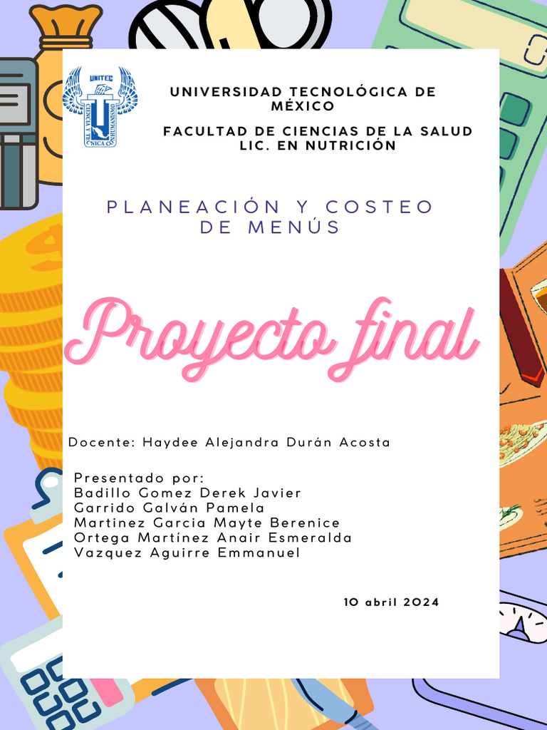 Entregable Final Costeo | PDF | Alimentos