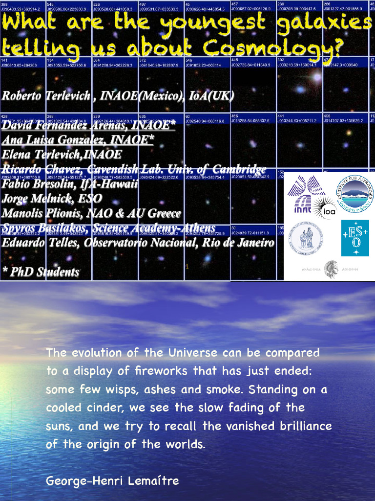 Roberto Terlevich | PDF | Dark Energy | Stars