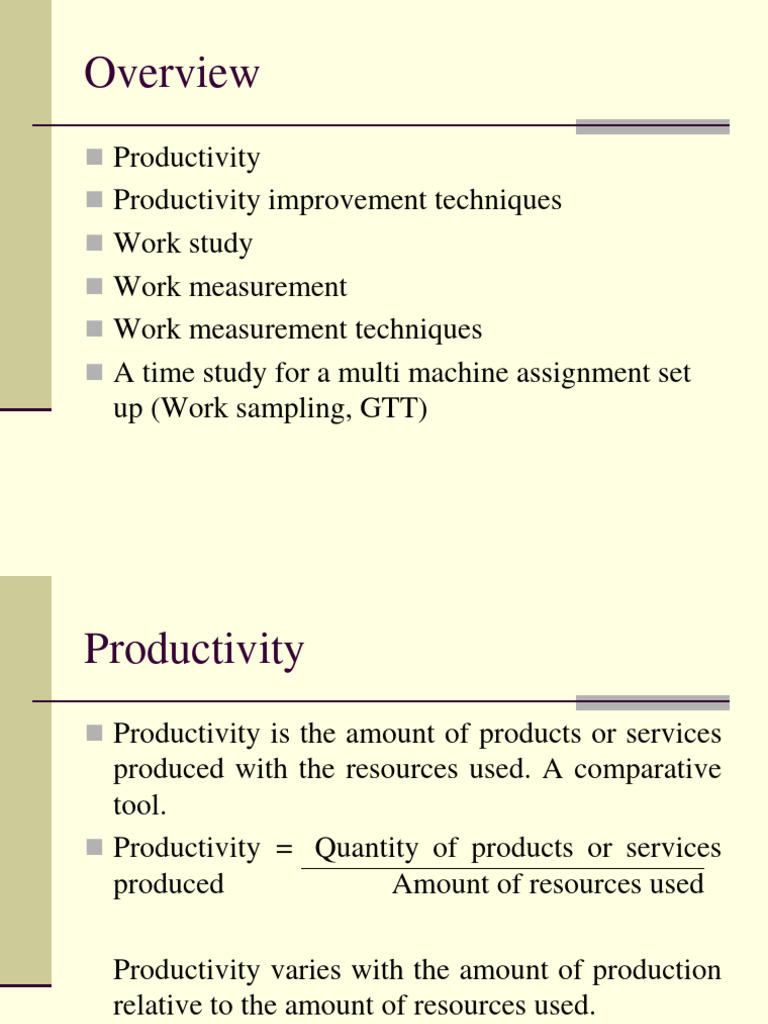 Time Study | PDF