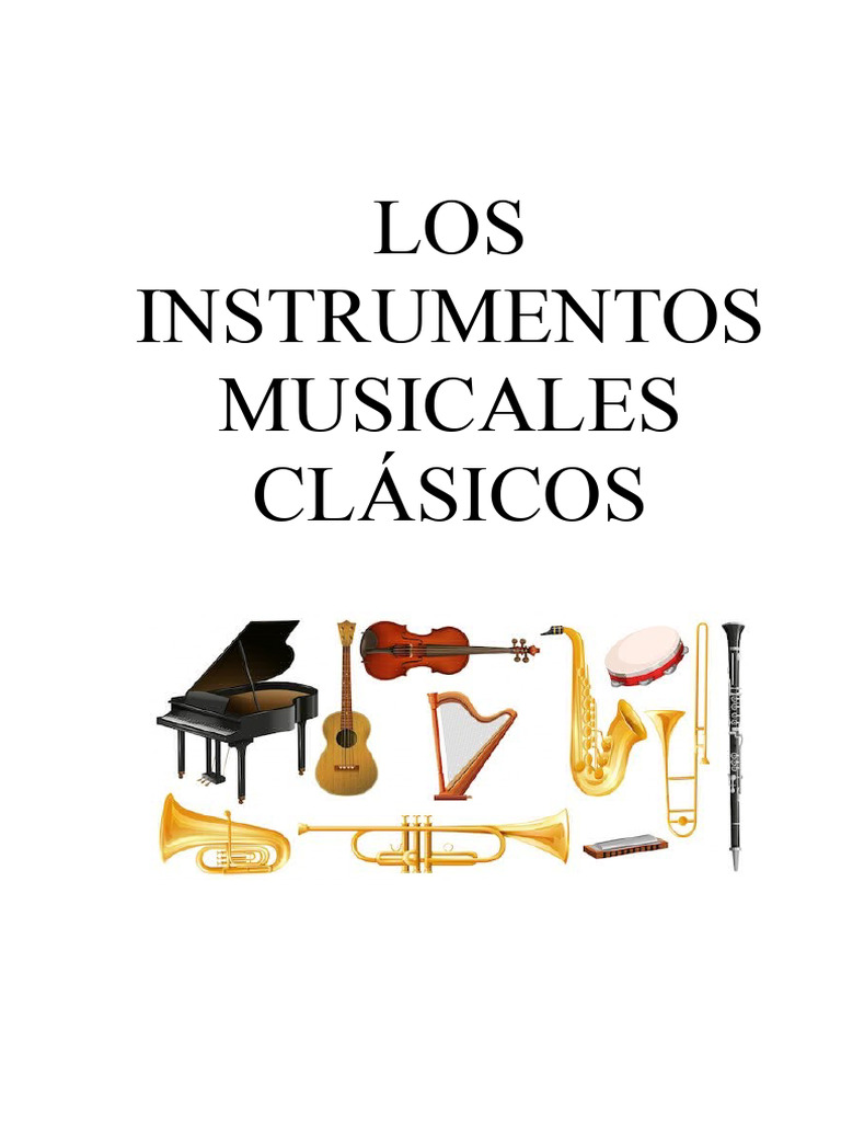 Instrumentos Musicales CLASICOS | PDF | Instrumentos de cuerda ...