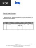 Knauf CW Profile Studs Technical Datasheet | PDF | Business