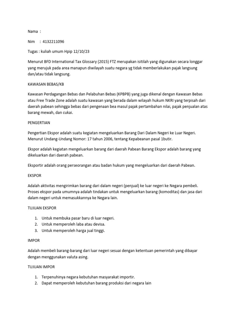 095 - Muhammad Fauzi Ramadhani - Hpip12okt2023 PDF | PDF