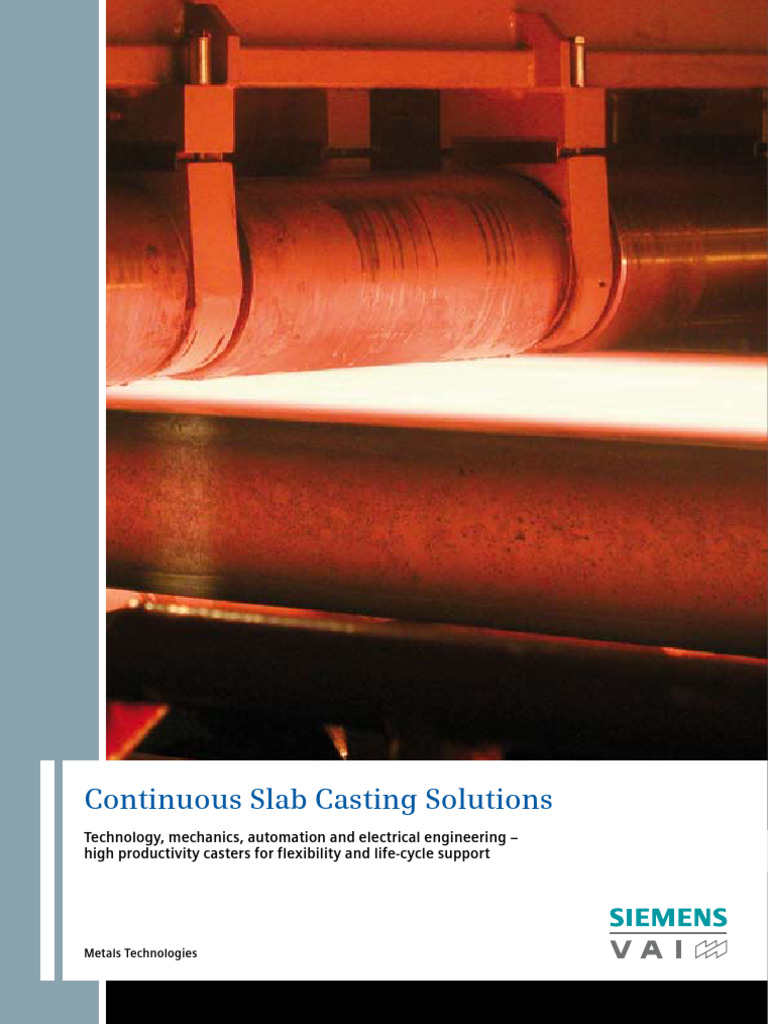 Continuous Slab Casting Solutions | PDF | Automation | Steel