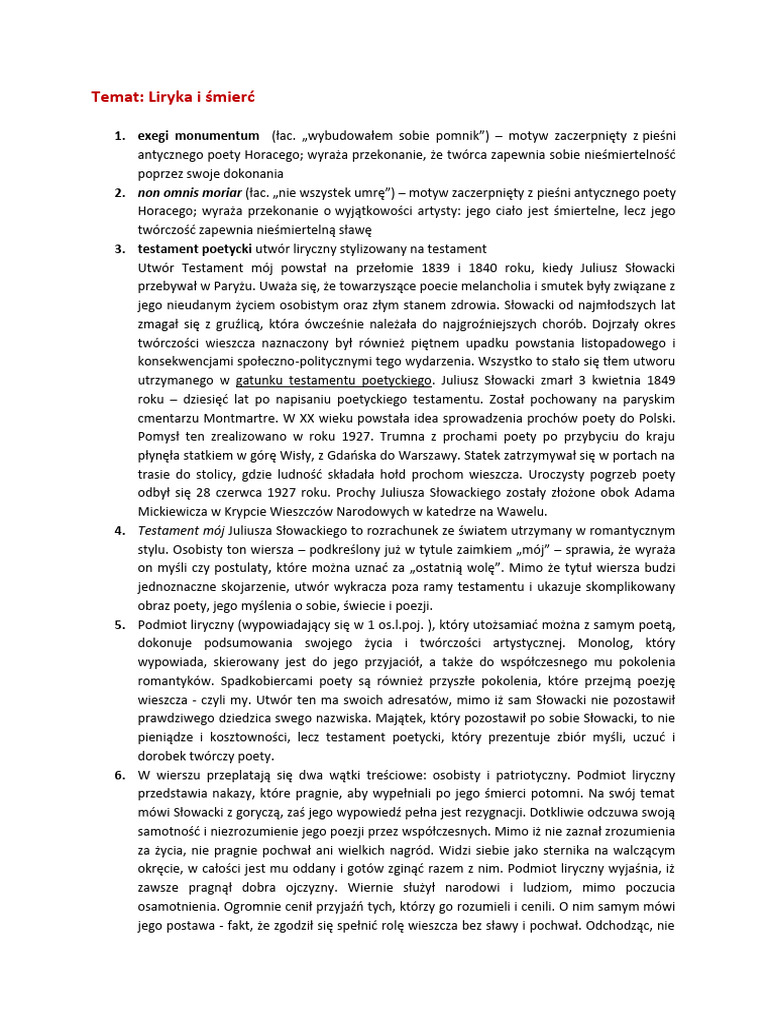 Testament Mój 1 | PDF