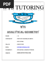 WTS 12 Analytical Geometry | PDF