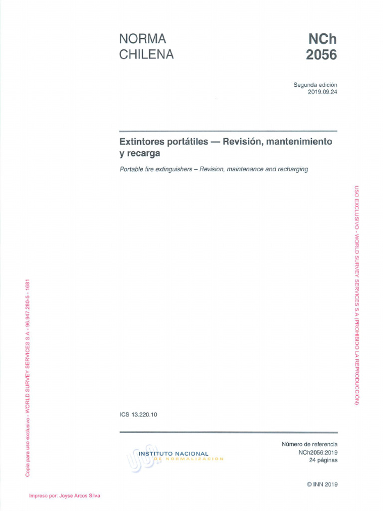 NCH 2056 - 2019 | PDF