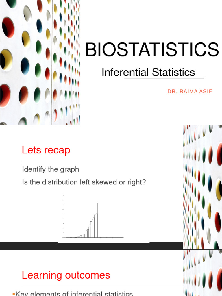 5 And 6 Biostatistics V And Vi Inferential Statistics I And Ii Pdf Statistical Hypothesis