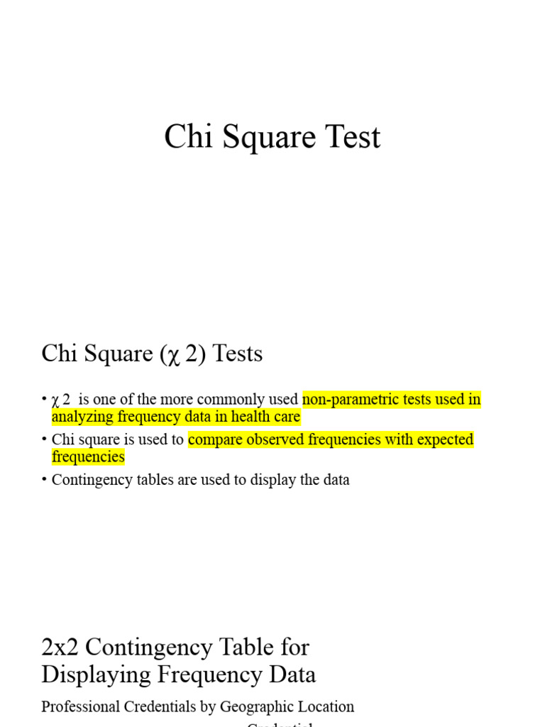 chi square test | PDF | Chi Squared Test | Statistics