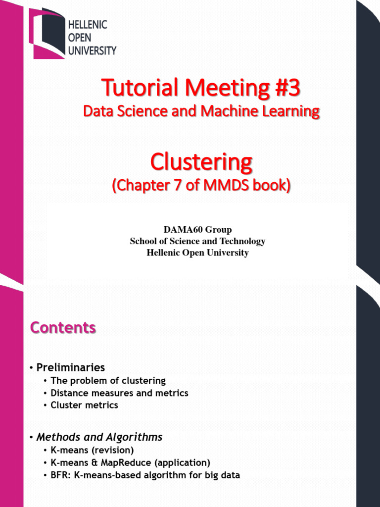 TM3-ch07-clustering | Download Free PDF | Norm (Mathematics) | Cluster Analysis