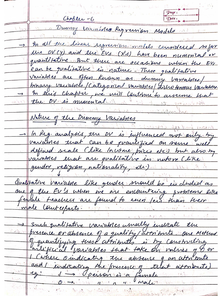 Dummy Variables Regression Models | PDF