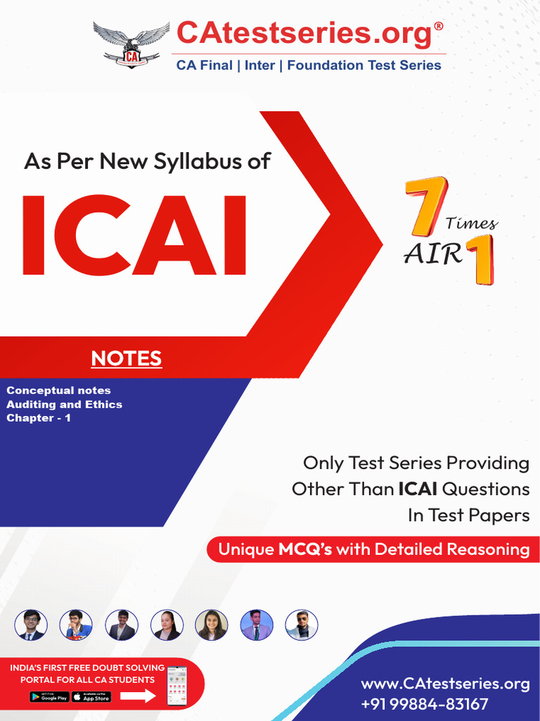 Ca Inter Audit Conceptual Notes Download Free Pdf Audit Financial
