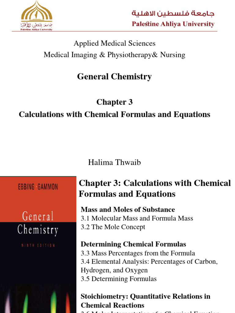 Chapter 3_merged (1) | PDF | Mole (Unit) | Acid