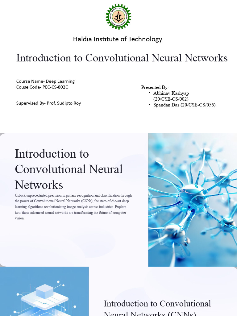 PEC CS 802C Deep Learning | PDF | Artificial Neural Network | Deep Learning