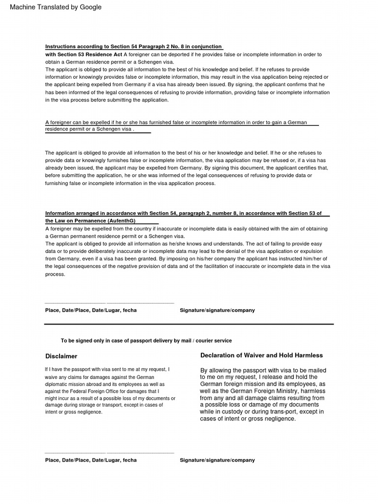 Declaration-of-Accuracy - Information - en | PDF | Travel Visa | Passport