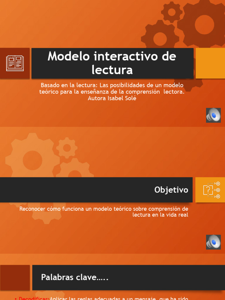 Modelo Interactivo de Lectura | Descargar gratis PDF | Cognición ...