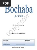 Sofv 121 Dithoko Tsa Basotho-1 | PDF