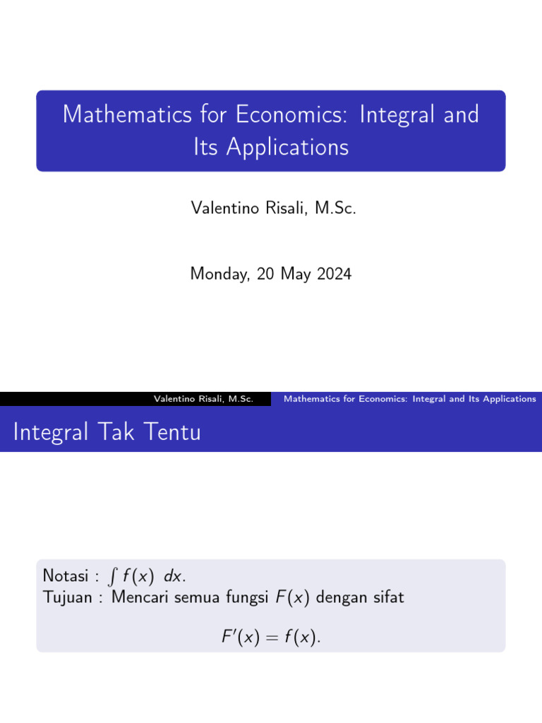 Integral | PDF | Functions And Mappings | Geometric Measurement