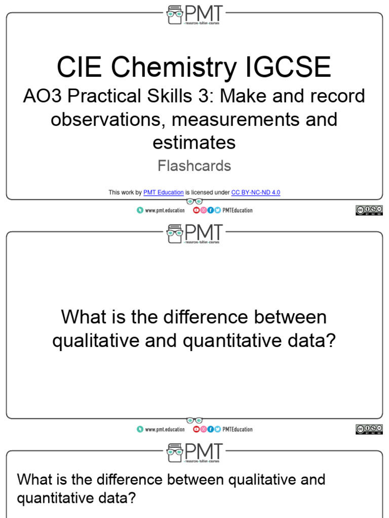 Flashcards - Practical Skills 3 Observations, Measurements and ... Flashcards - Practical Skills 3 Observations, Measurements and ...