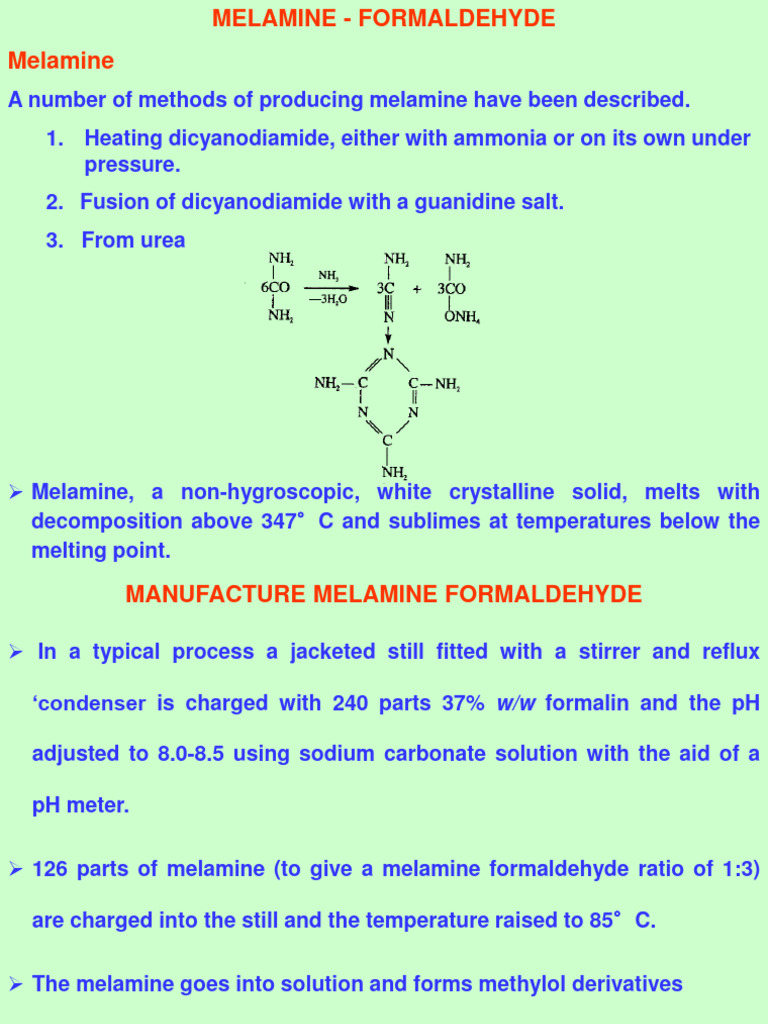 Melamine Formaldehyde | PDF | Fibers | Polyester