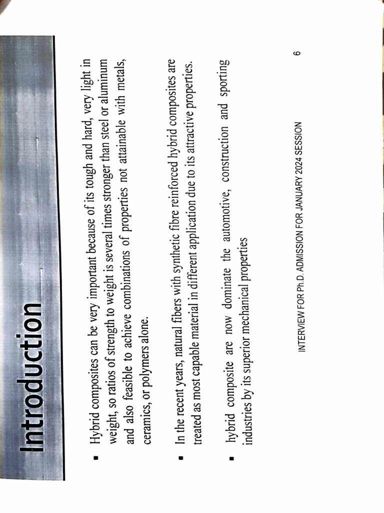 Ppt Mini Project | PDF | Composite Material | Fibers