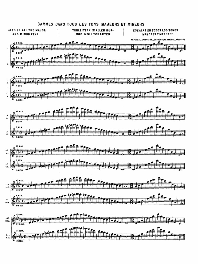 Flute Scales & Arpeggios - Fingering | PDF