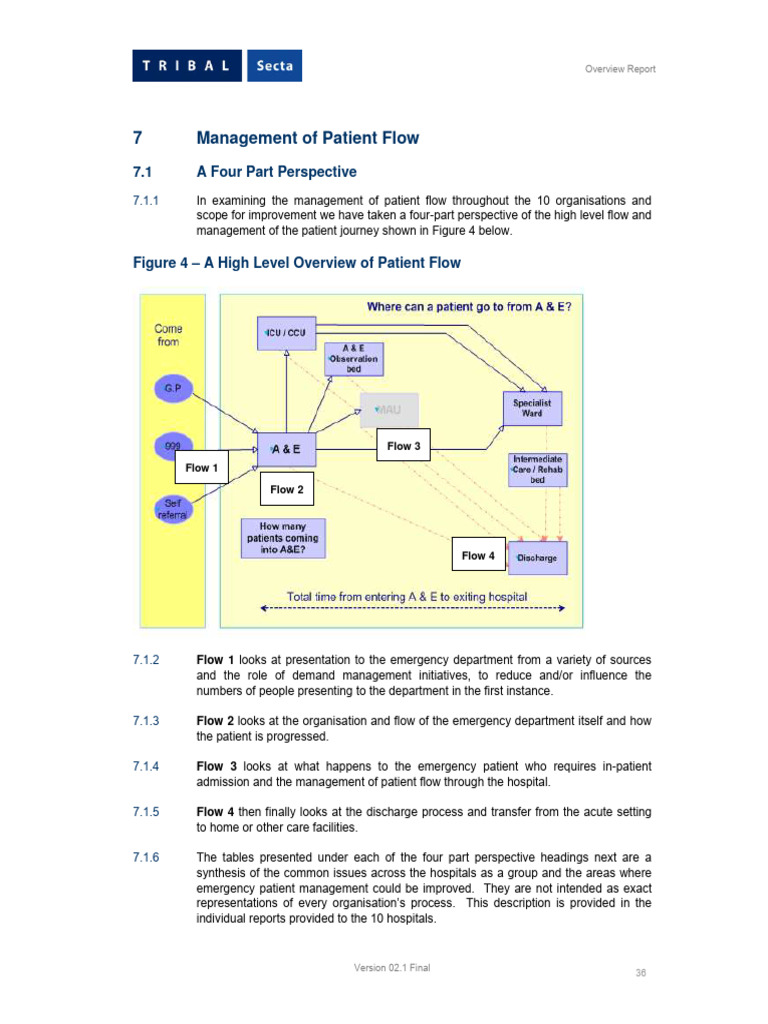 Management Of Patient Flow Pdf Emergency Department Patient